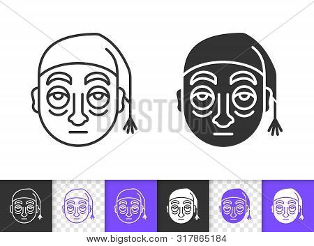 Tired Face Black Vector & Photo (Free Trial) | Bigstock