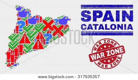 Sign Mosaic Catalonia Vector & Photo (Free Trial) | Bigstock