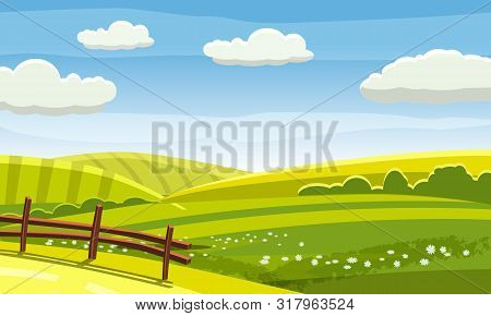 Valley Farmland Cartoon Images, Illustrations & Vectors (Free) - Bigstock