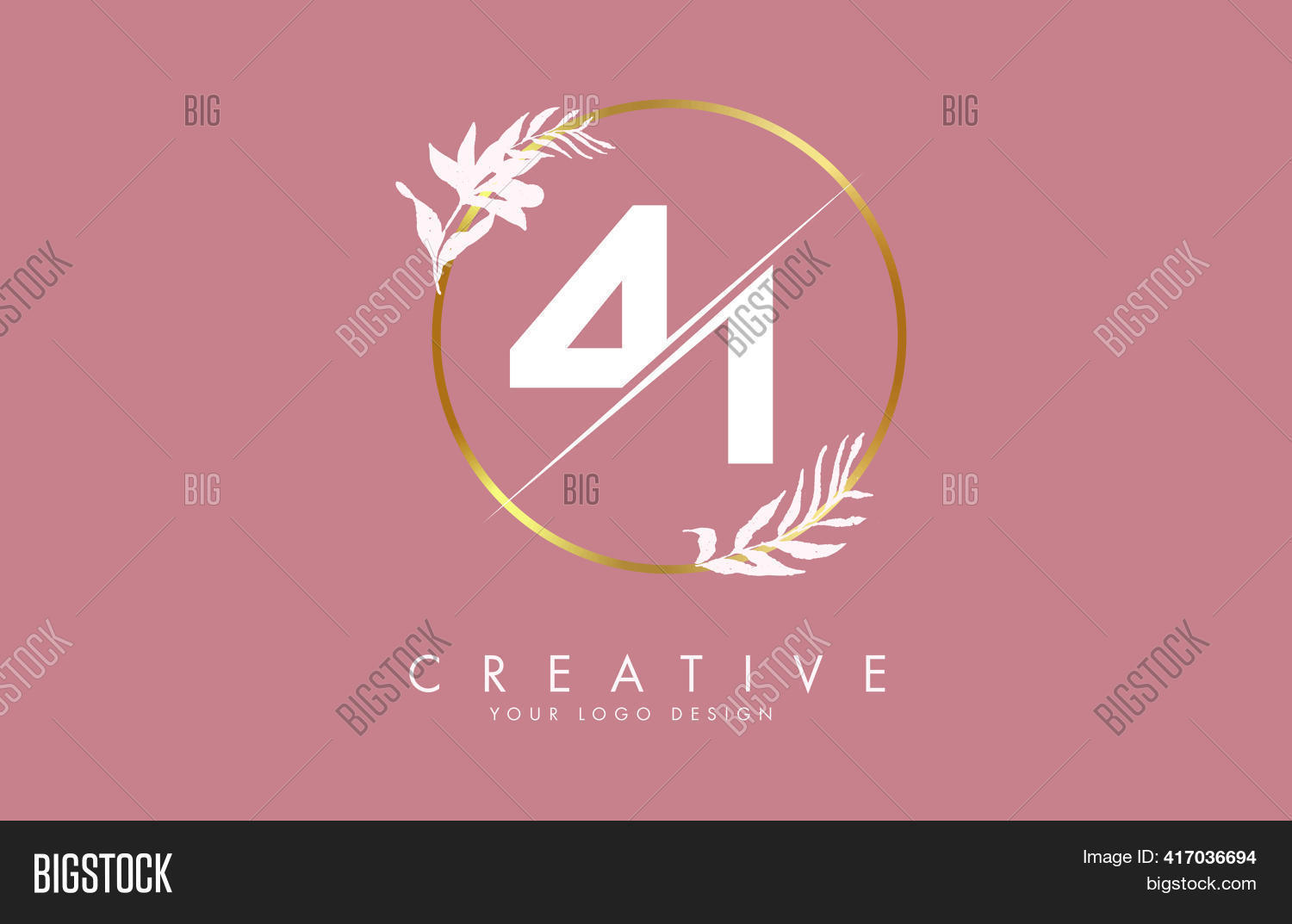 Number41 4 1 Logo Vector & Photo (Free Trial) | Bigstock