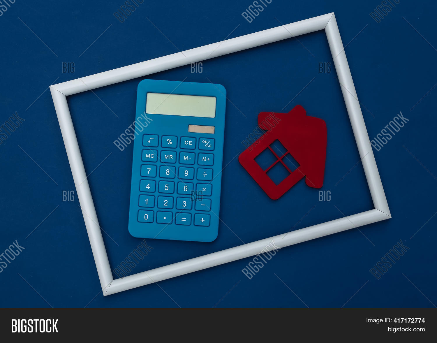 Calculator House On Image & Photo (Free Trial) | Bigstock