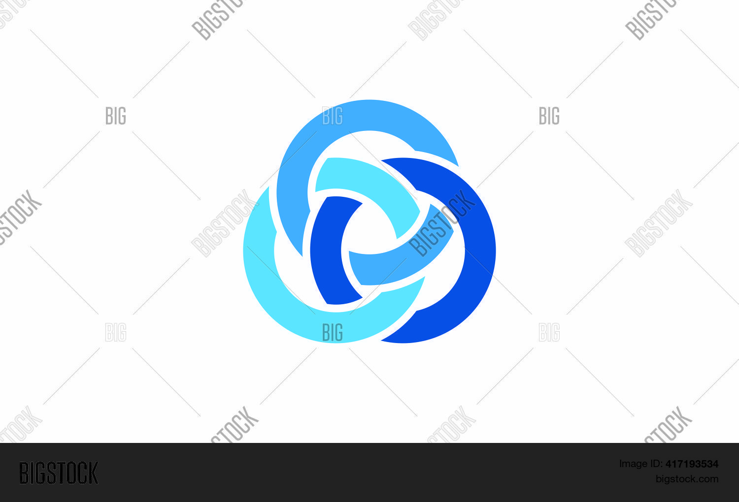 Blue Circle Knot Vector & Photo (Free Trial) | Bigstock