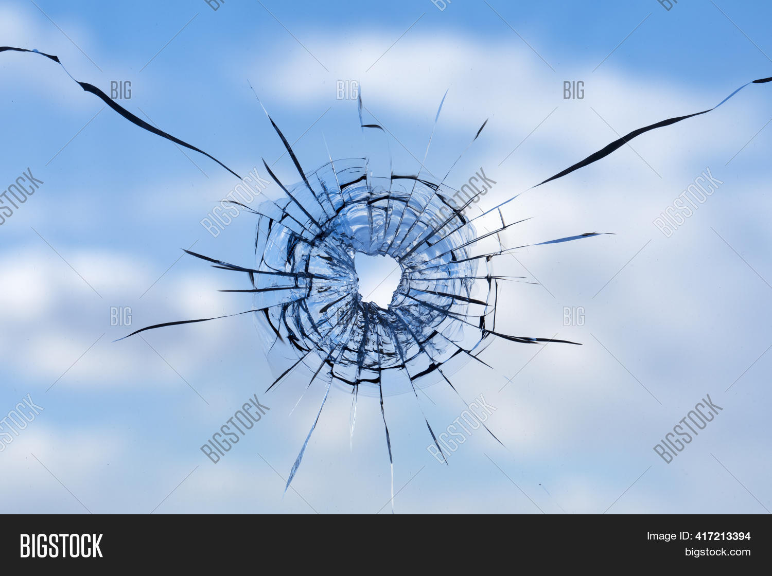 Cracks Window Glass On Image & Photo (Free Trial) | Bigstock