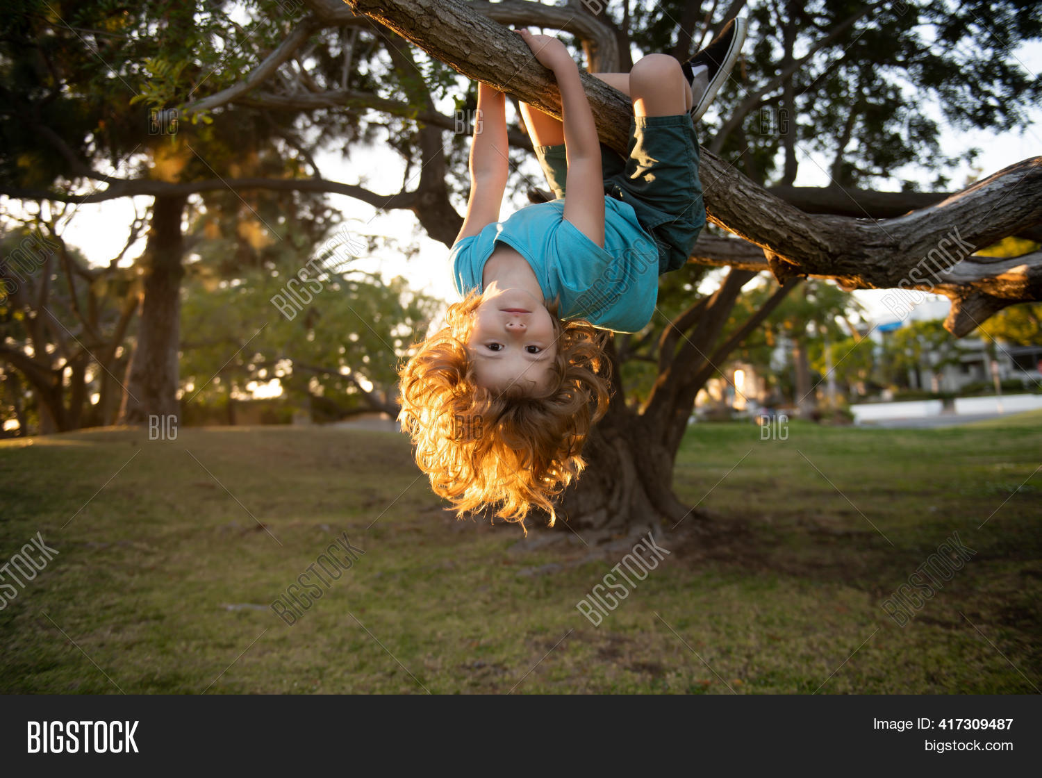 Child On Tree. Image & Photo (Free Trial) | Bigstock