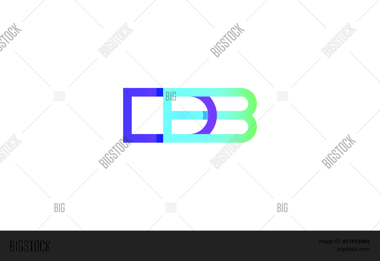 Letter Db Logo Vector & Photo (Free Trial) | Bigstock