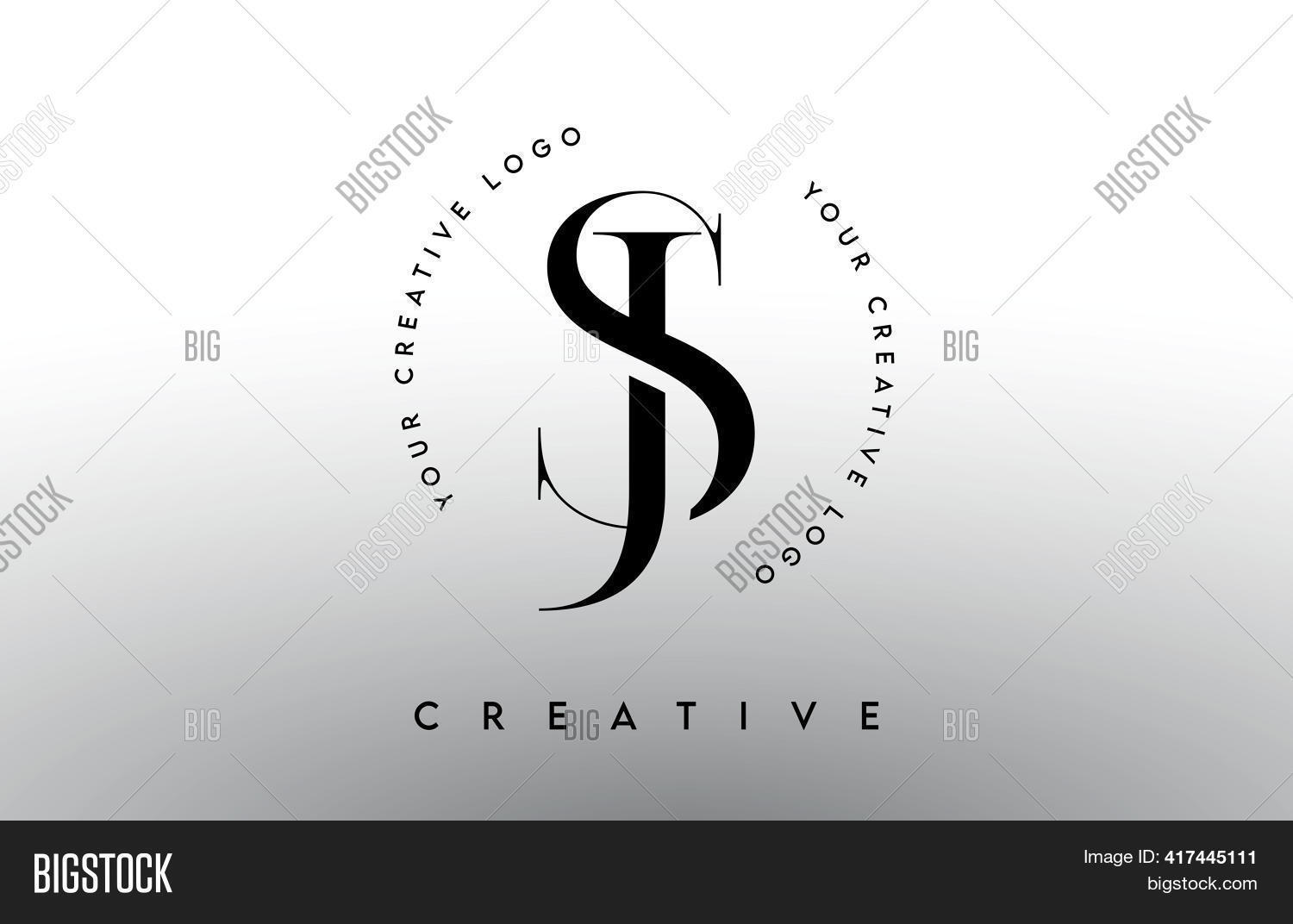 Js Letter Logo Design Vector & Photo (Free Trial) | Bigstock