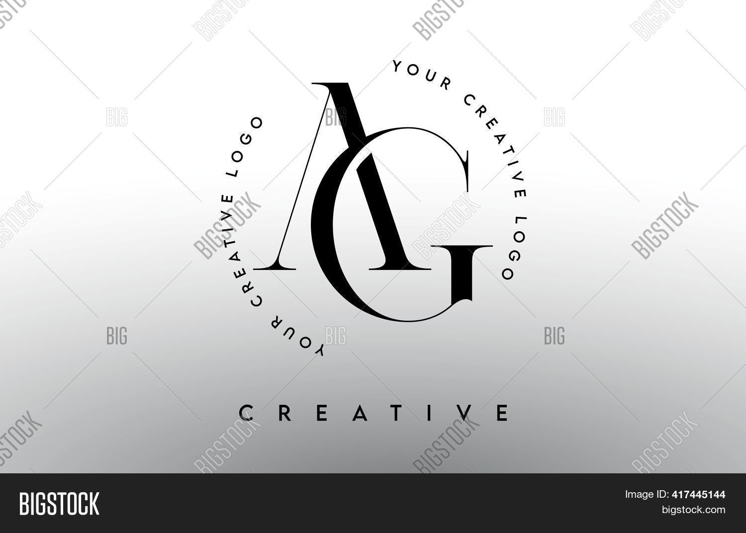 Ag Letter Logo Design Vector & Photo (Free Trial) | Bigstock