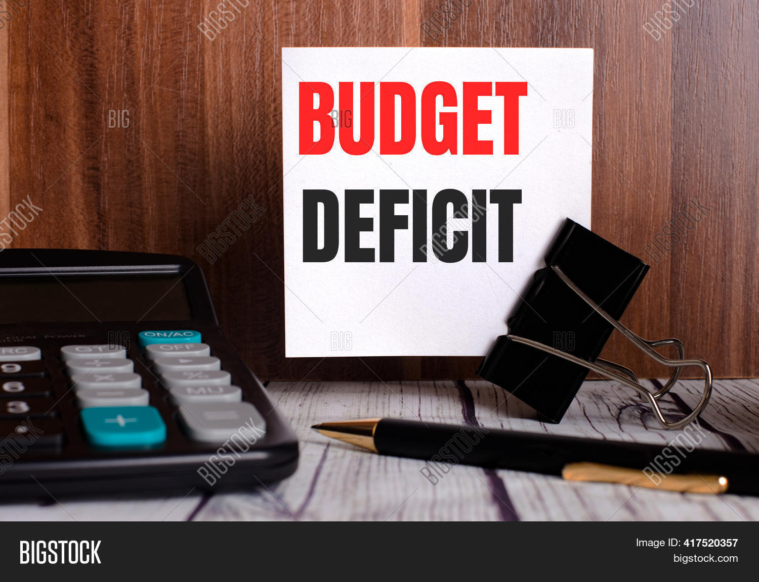 Budget Deficit Written Image & Photo (Free Trial) | Bigstock