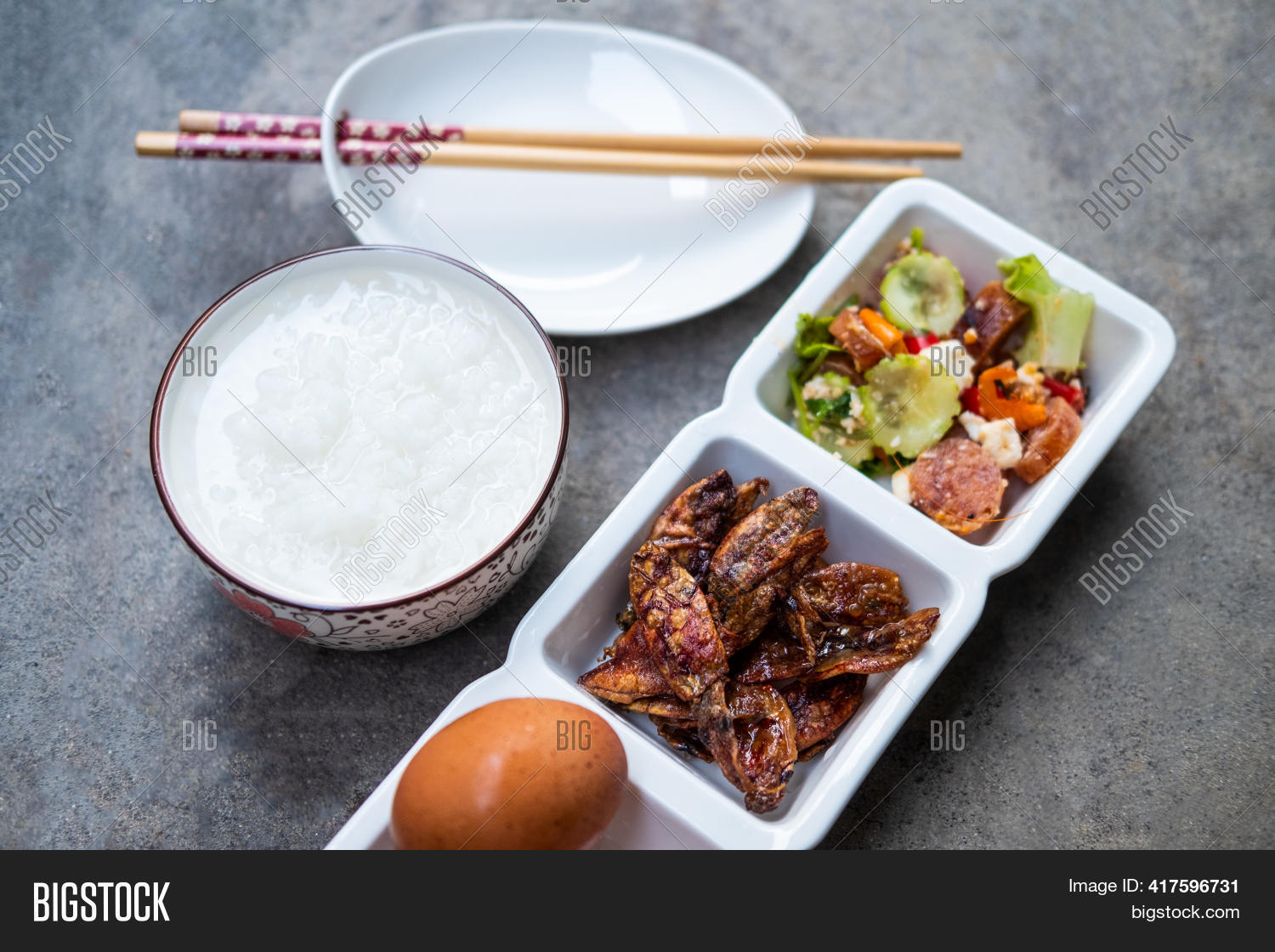 Thai Rice Gruel Eating Image & Photo (Free Trial) | Bigstock