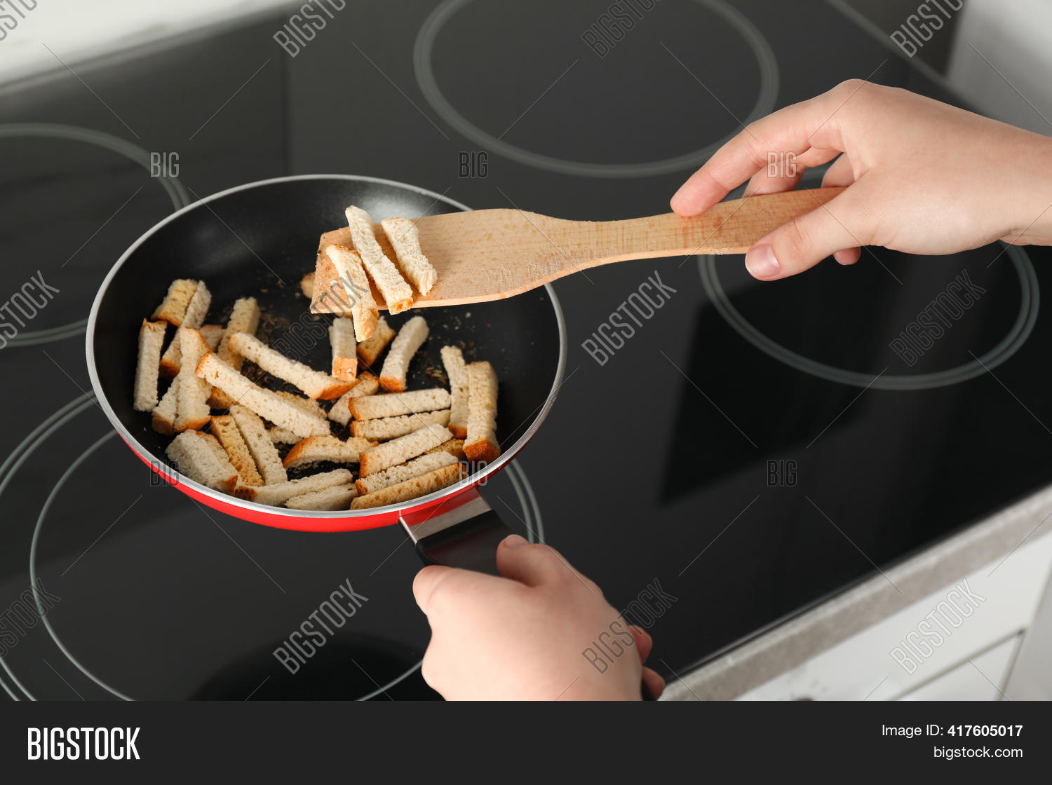 Woman Cooking Hard Image & Photo (Free Trial) | Bigstock