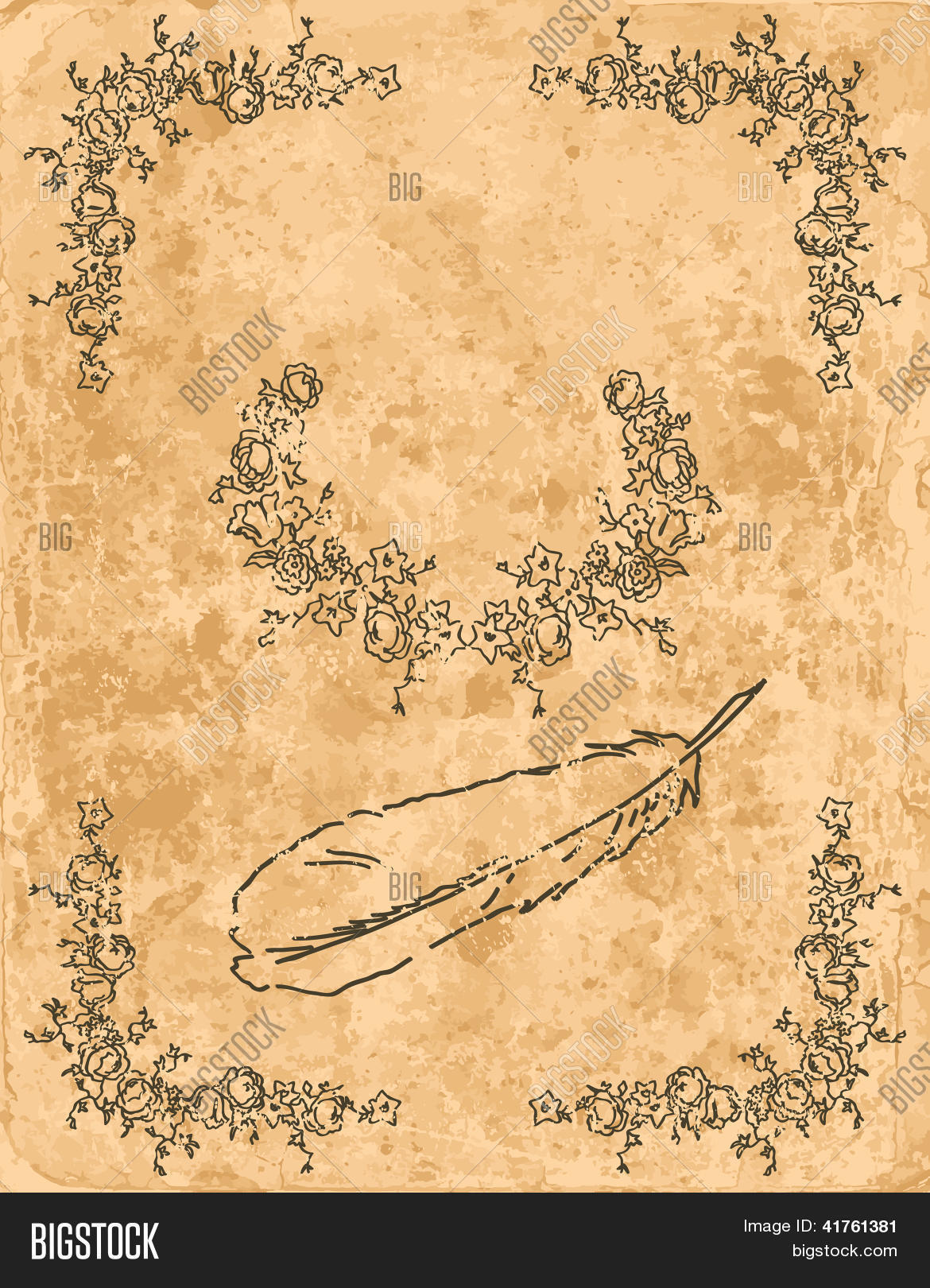 Old Blank Document Vector & Photo (Free Trial) | Bigstock