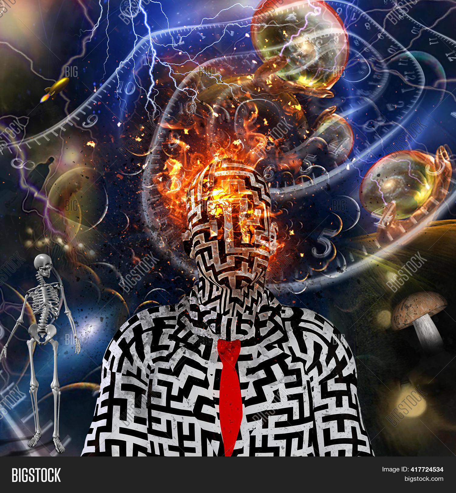 Man Burning Head. Image & Photo (Free Trial) | Bigstock