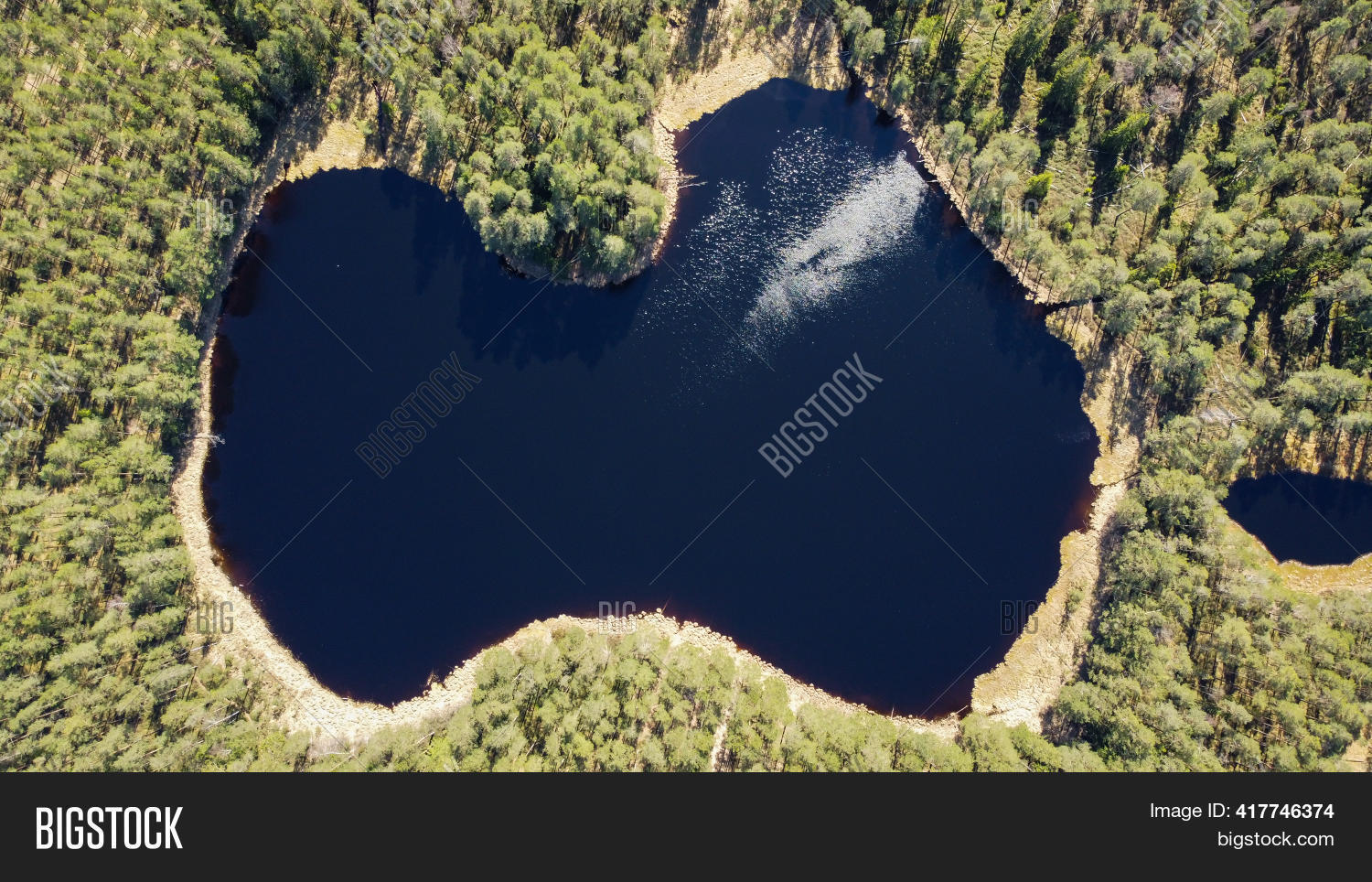 Aerial Shot. Lake Blue Image & Photo (Free Trial) | Bigstock