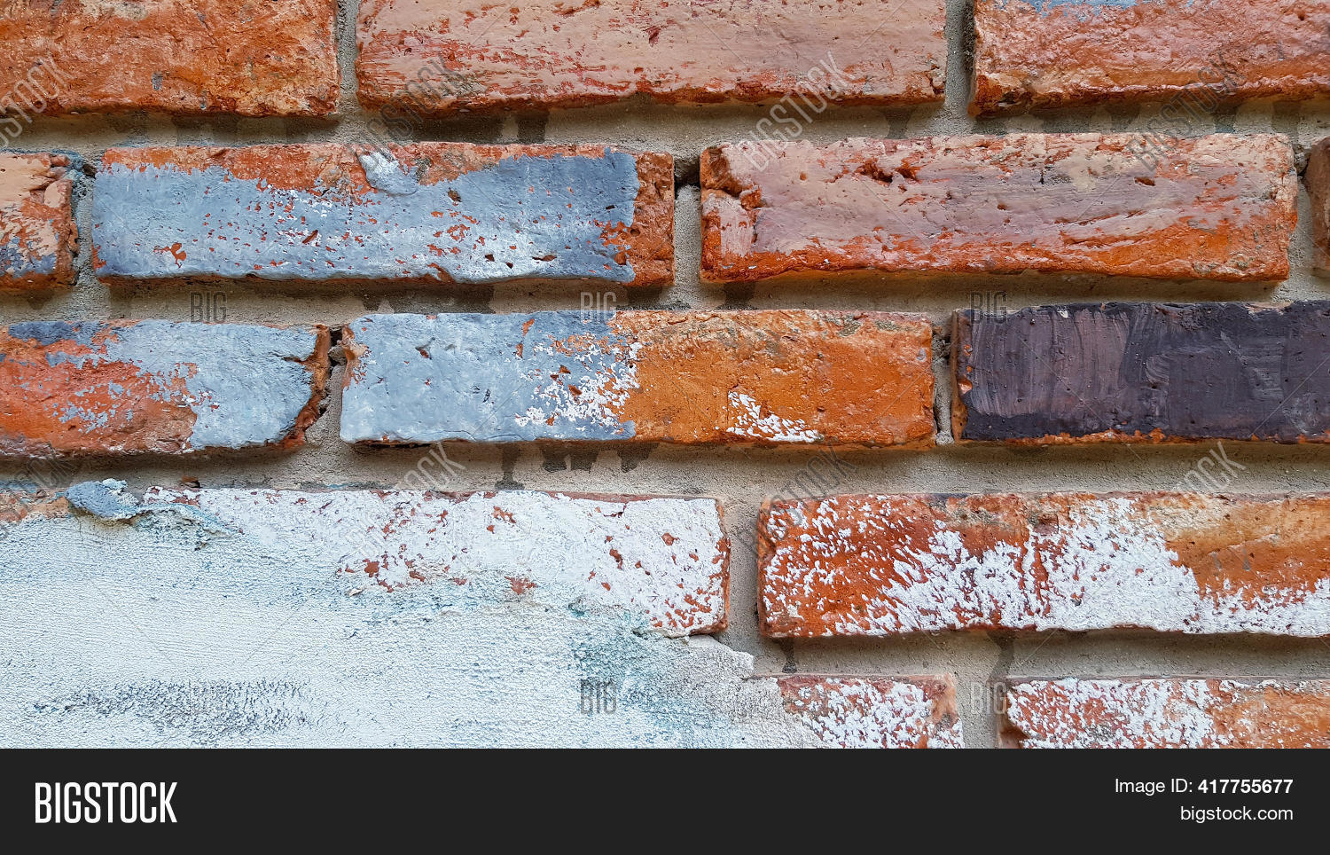 Painted Brick Wall Image & Photo (Free Trial) | Bigstock