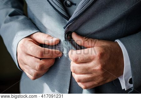 Man Fasten Button On Image & Photo (Free Trial) | Bigstock