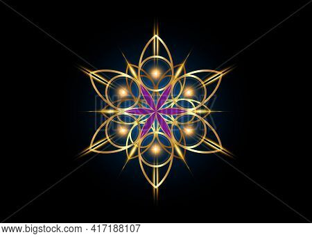 Flower Life Symbol Vector & Photo (Free Trial) | Bigstock