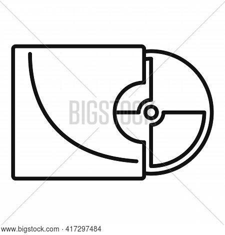 Cd Icon. Outline Cd Vector & Photo (Free Trial) | Bigstock