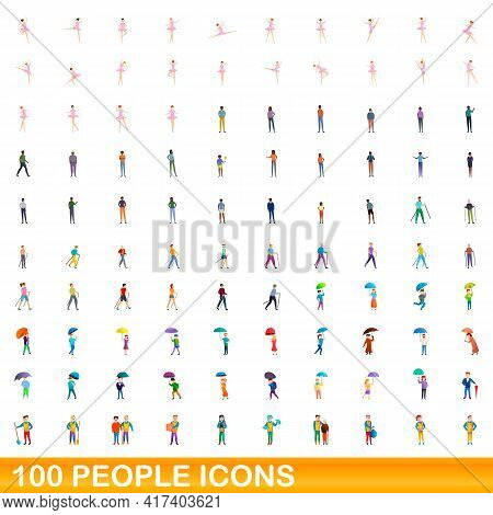 100 People Icons Set Vector & Photo (Free Trial) | Bigstock