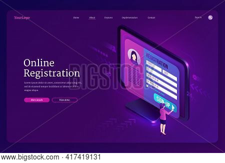 Online Registration Form Button
