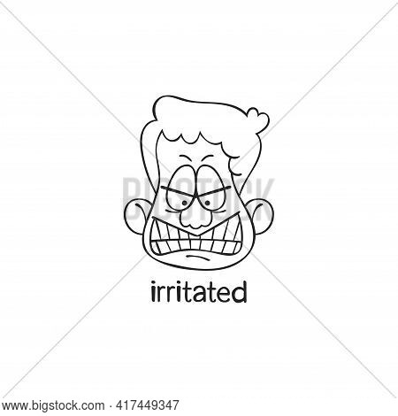 Irritated. Emotion. Vector & Photo (Free Trial) | Bigstock