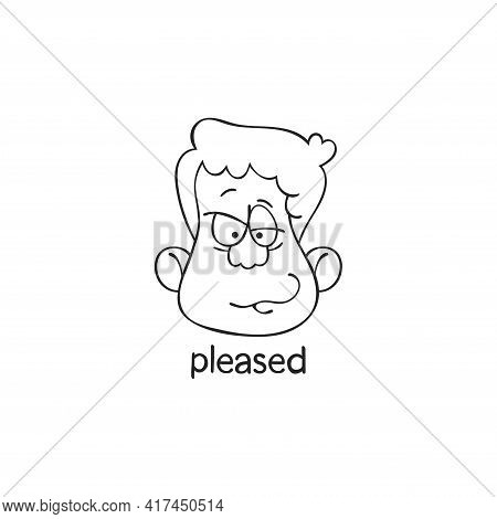 Pleased. Emotion. Vector & Photo (Free Trial) | Bigstock