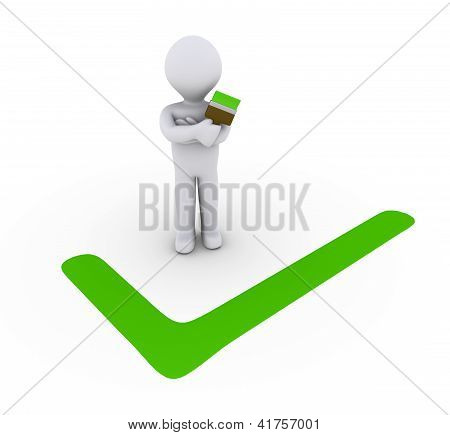 Person Painted Check Image & Photo (Free Trial) | Bigstock