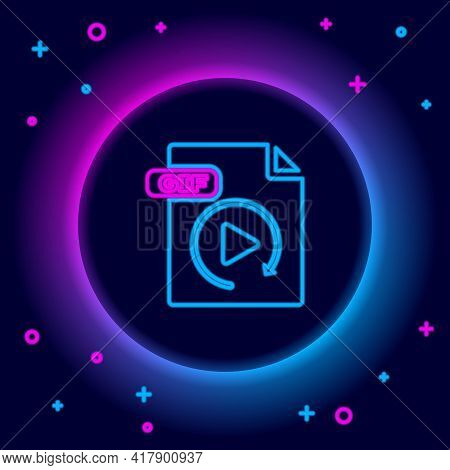 Glowing Neon Line Gif Vector & Photo (Free Trial) | Bigstock