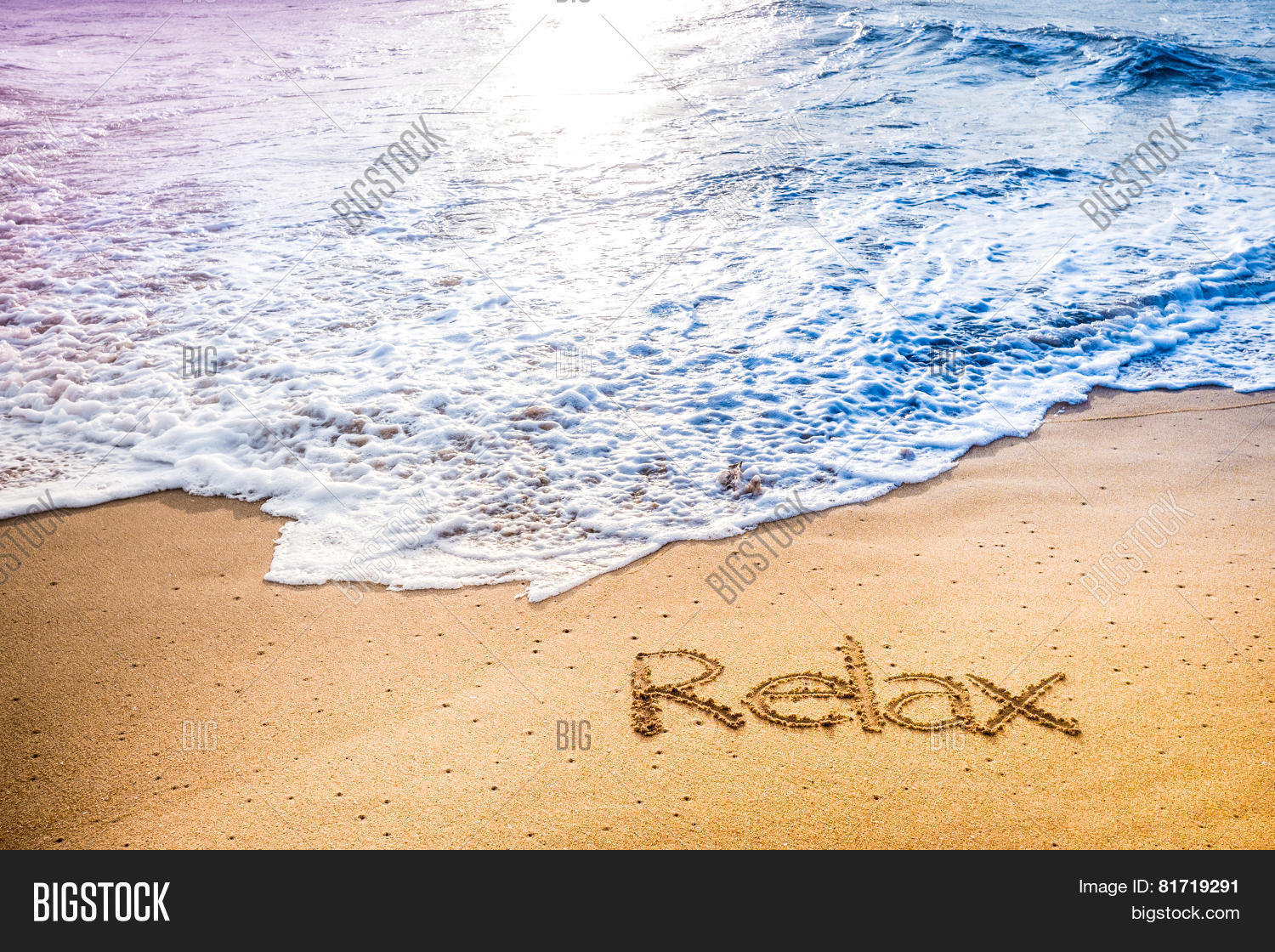 Word Relax Written Image & Photo (Free Trial) | Bigstock