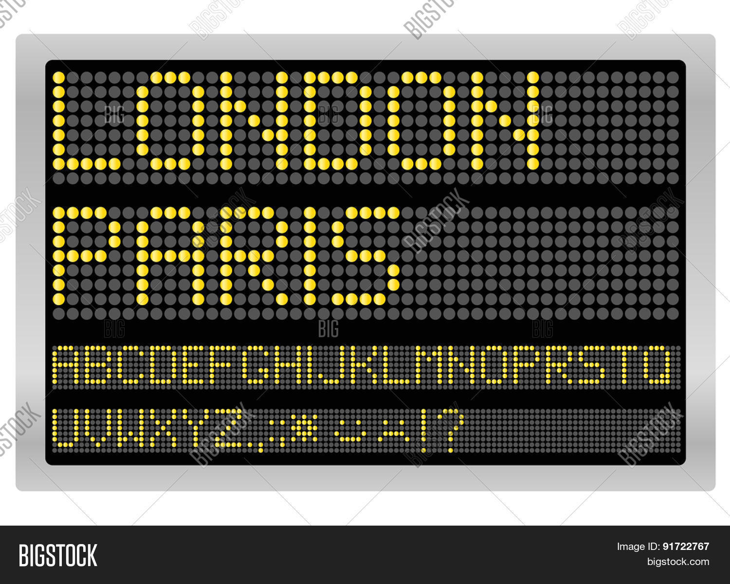 Information Led Board Image & Photo (Free Trial) | Bigstock