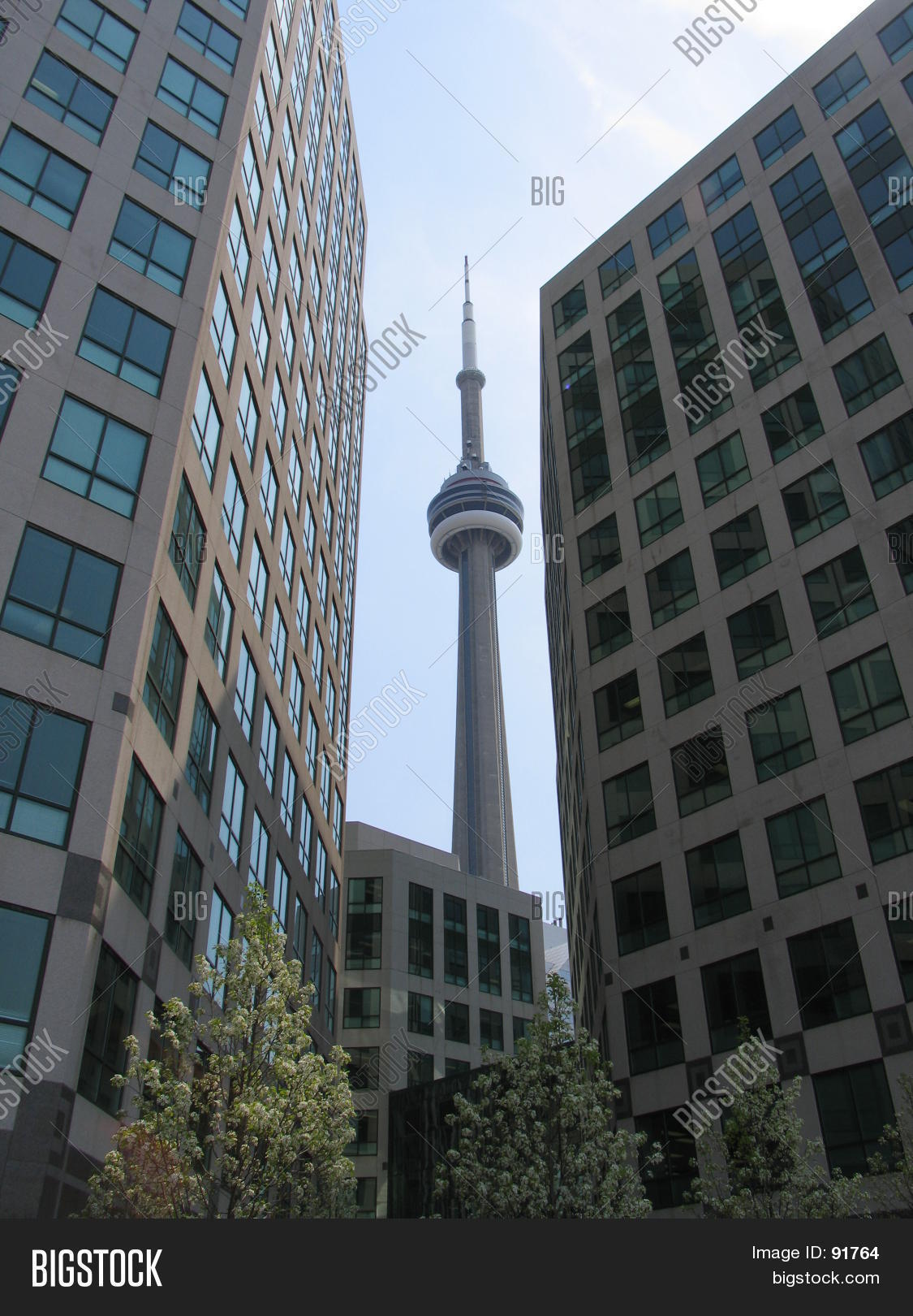 CN Tower Between Image & Photo (Free Trial) | Bigstock
