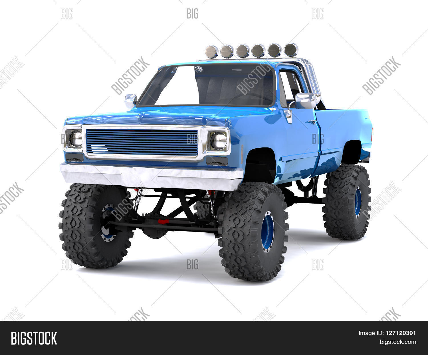 Large Blue Pickup Image & Photo (Free Trial) | Bigstock
