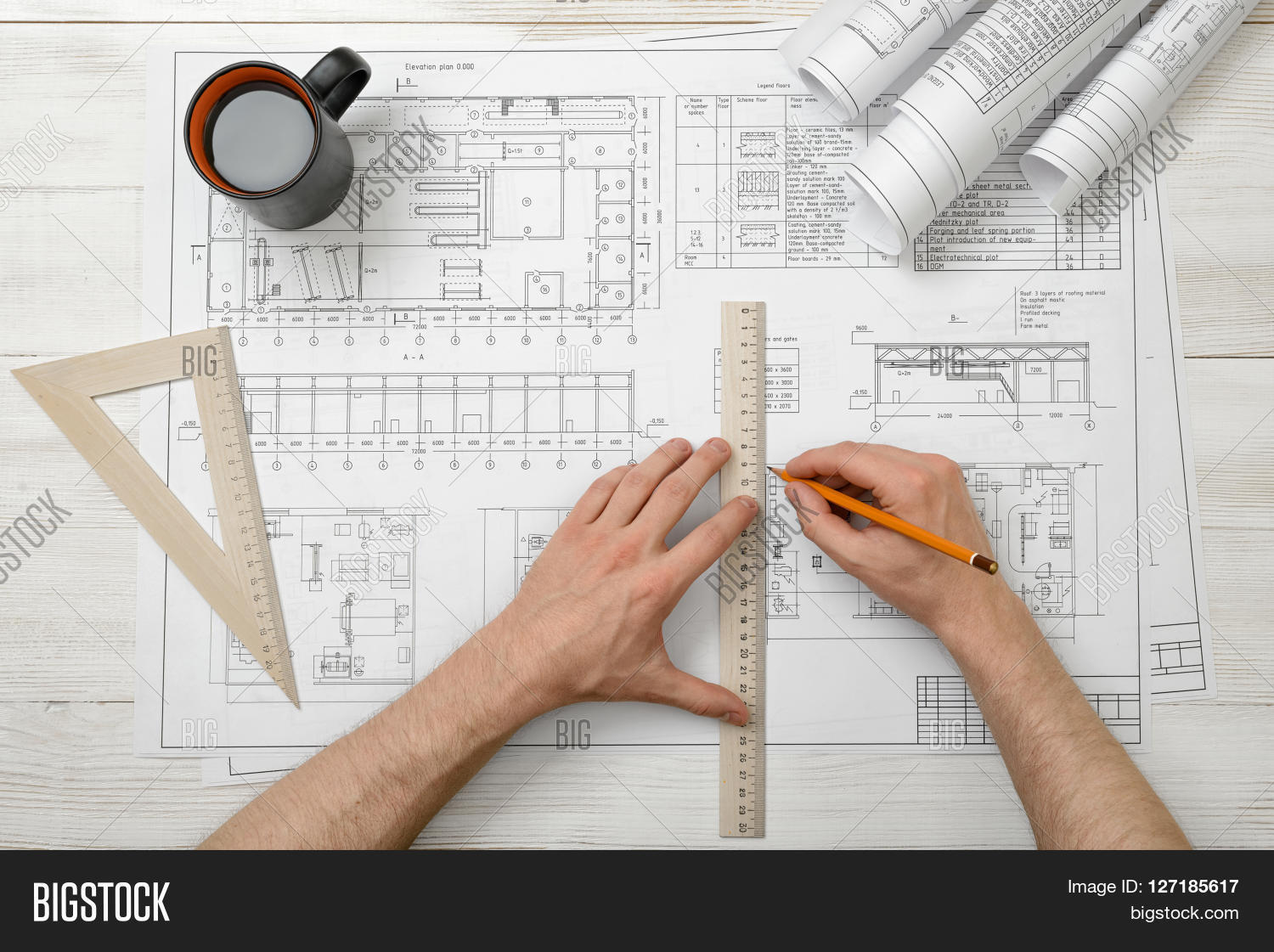 Close- Hands Architect Image & Photo (Free Trial) | Bigstock