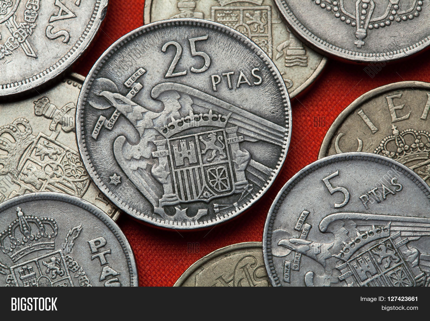 Coins Spain. Coat Arms Image & Photo (Free Trial) | Bigstock
