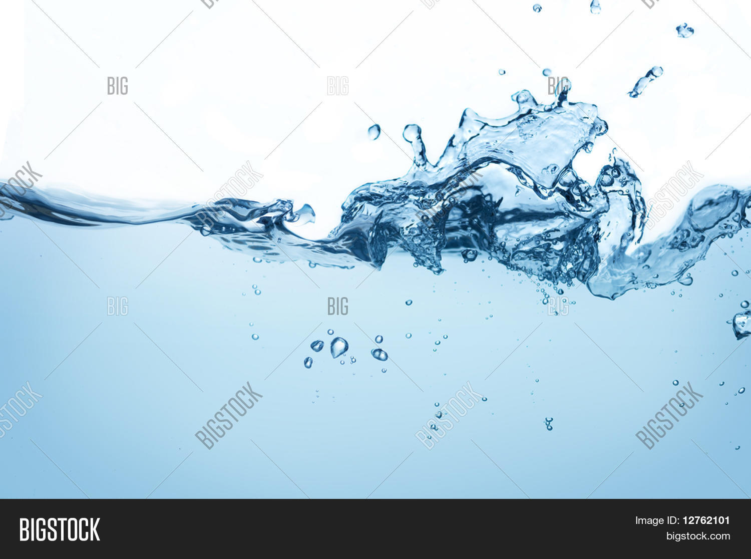Blue Water Splashing Image & Photo (Free Trial) | Bigstock