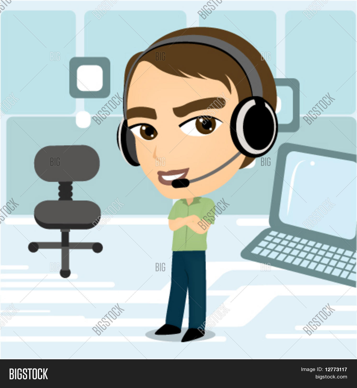 Call Center Agent - Vector & Photo (Free Trial) | Bigstock
