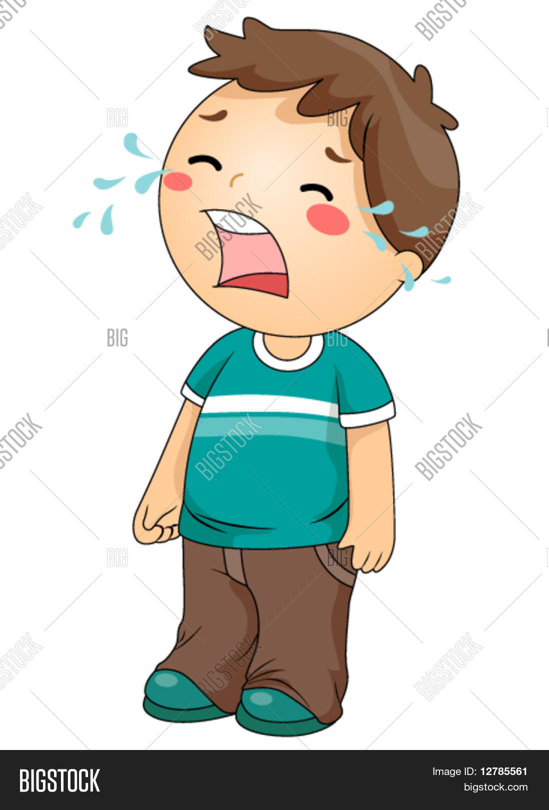 Kid Crying - Vector Vector & Photo (Free Trial) | Bigstock