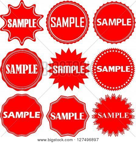 Sample Signs Set. Vector & Photo (Free Trial) | Bigstock