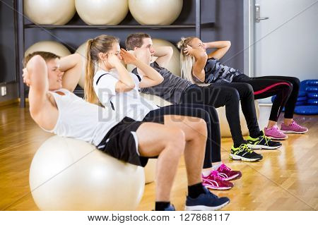 Focused Team Doing Sit Image & Photo (Free Trial) | Bigstock