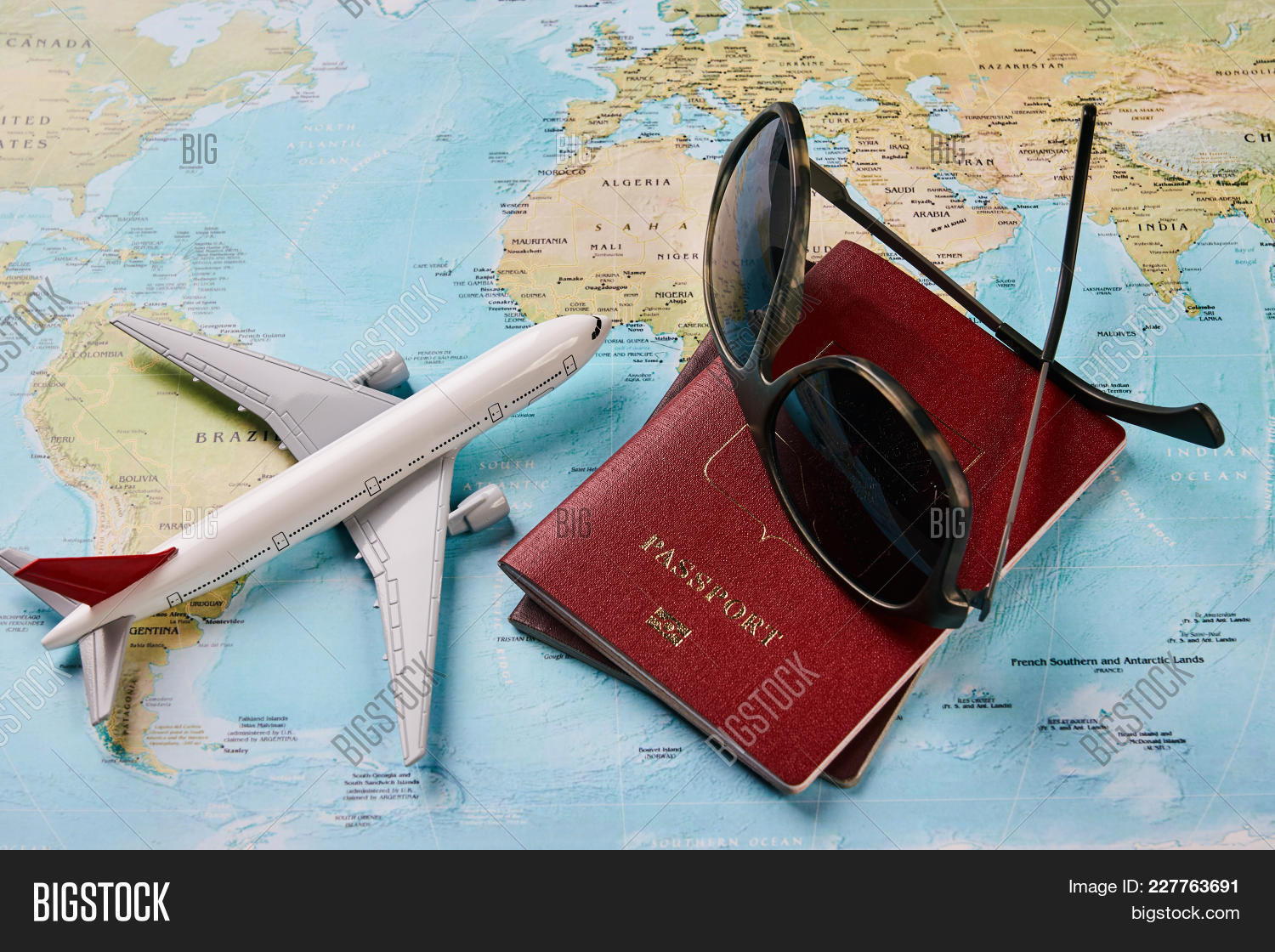 Airplane Two Passports Image & Photo (Free Trial) | Bigstock