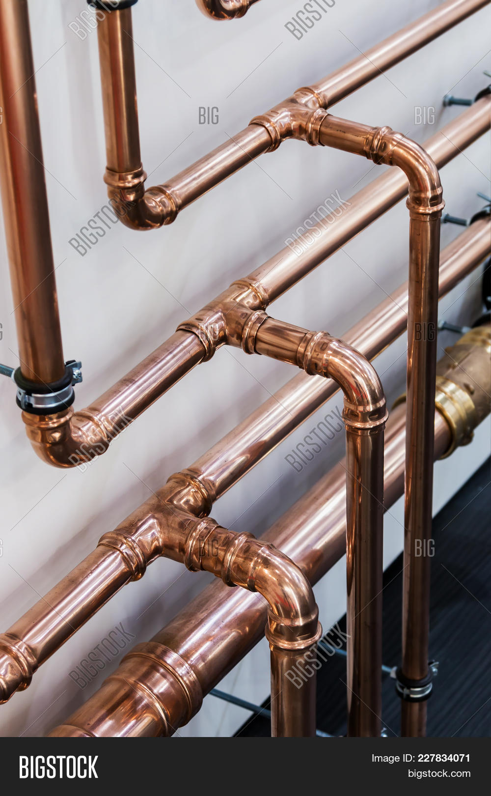 Copper Pipes Fittings Image & Photo (Free Trial) | Bigstock