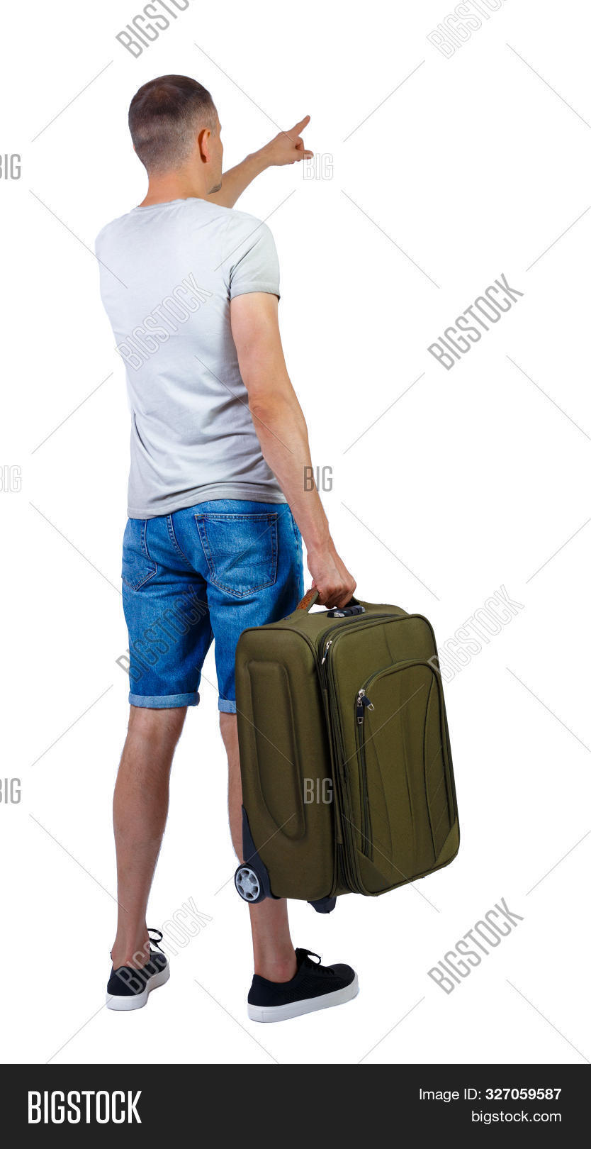 Back View Pointing Man Image & Photo (Free Trial) | Bigstock