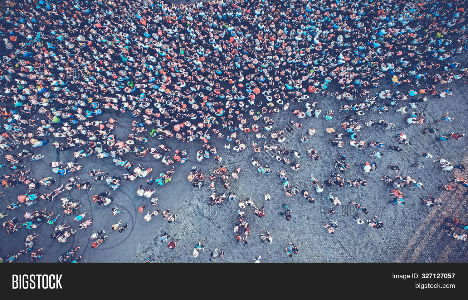 Aerial. People Crowd Image & Photo (Free Trial) | Bigstock