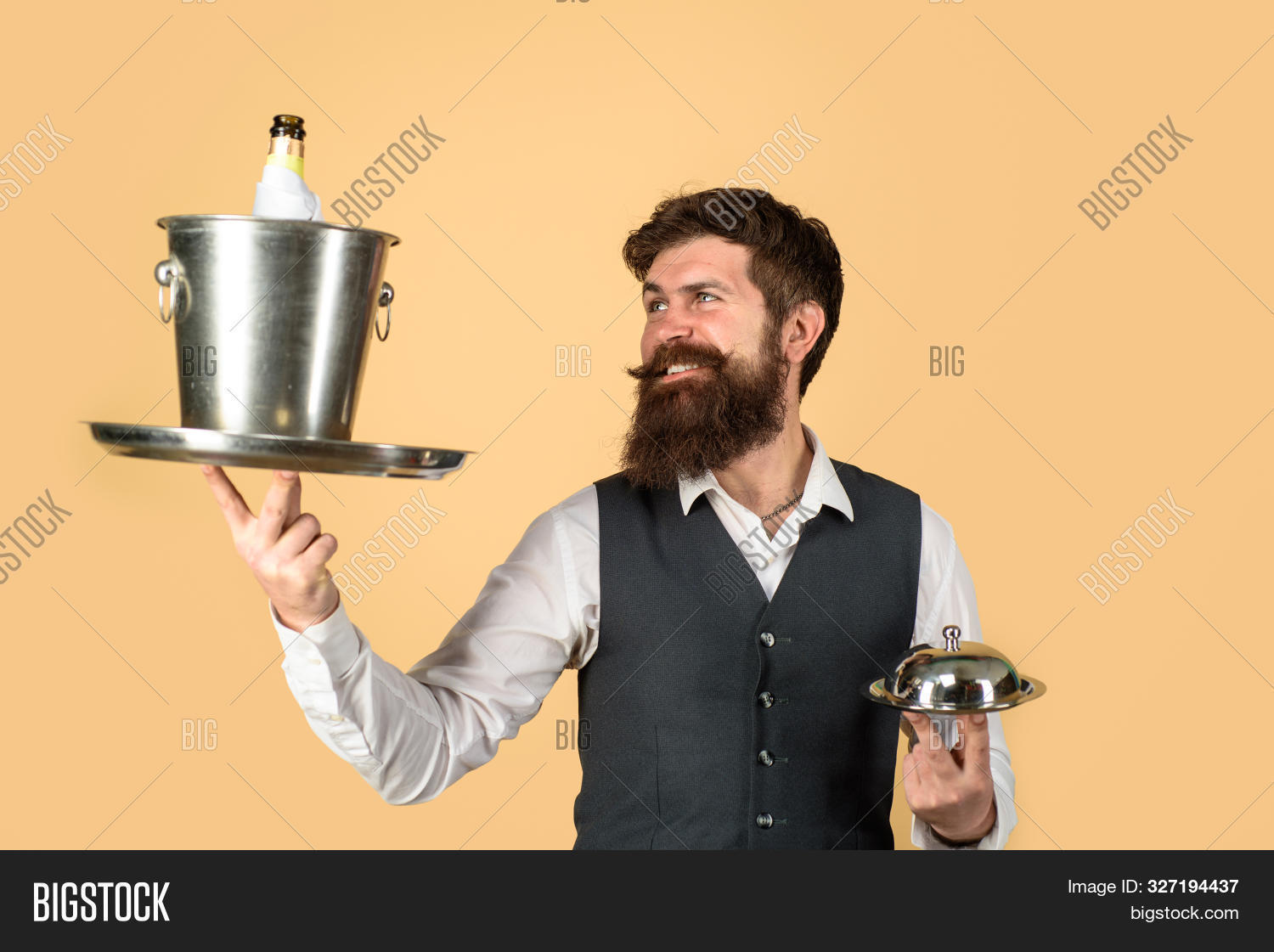 Waiter. Handsome Image & Photo (Free Trial) | Bigstock