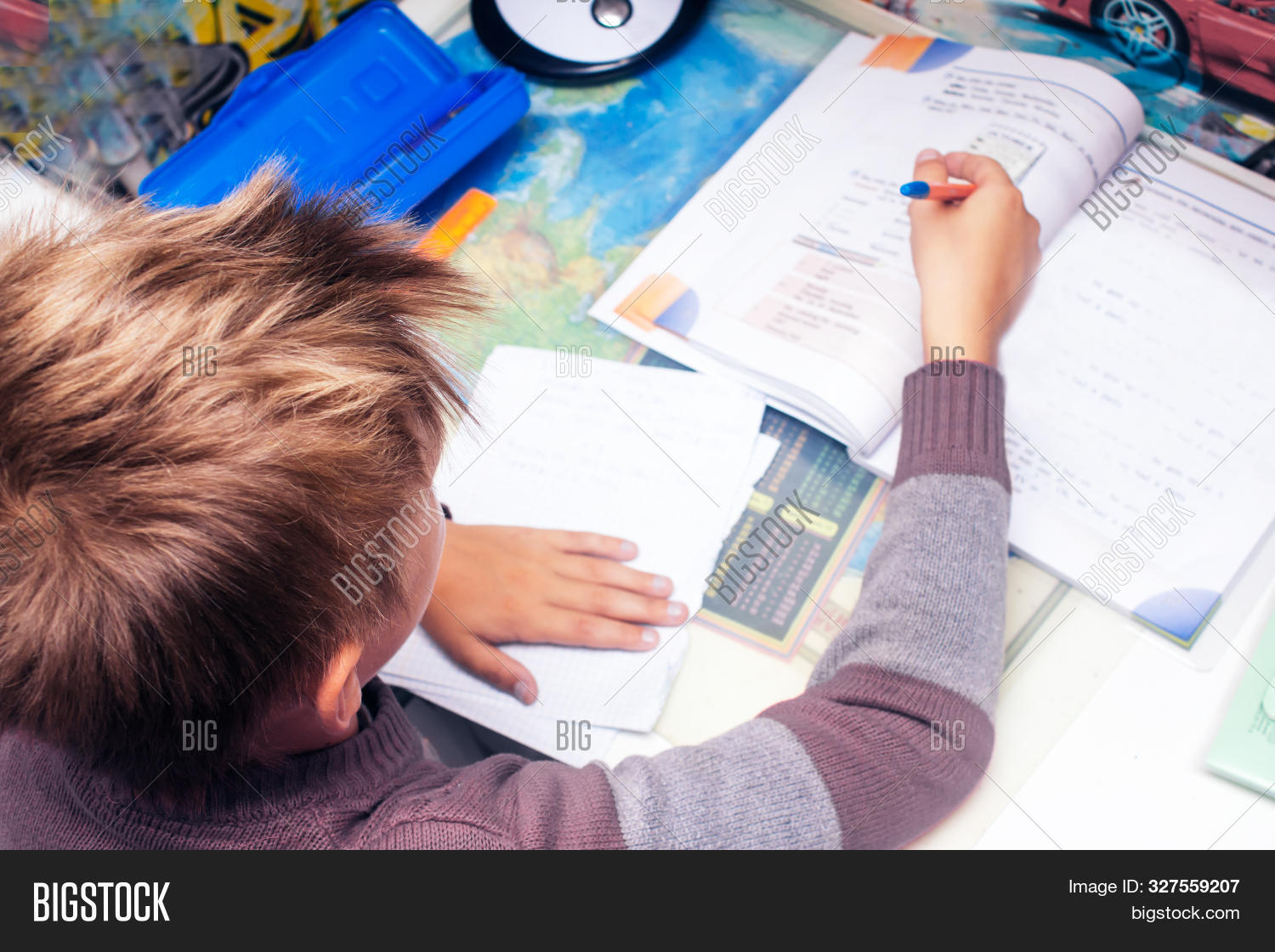 Boy Writes English Image & Photo (Free Trial) | Bigstock