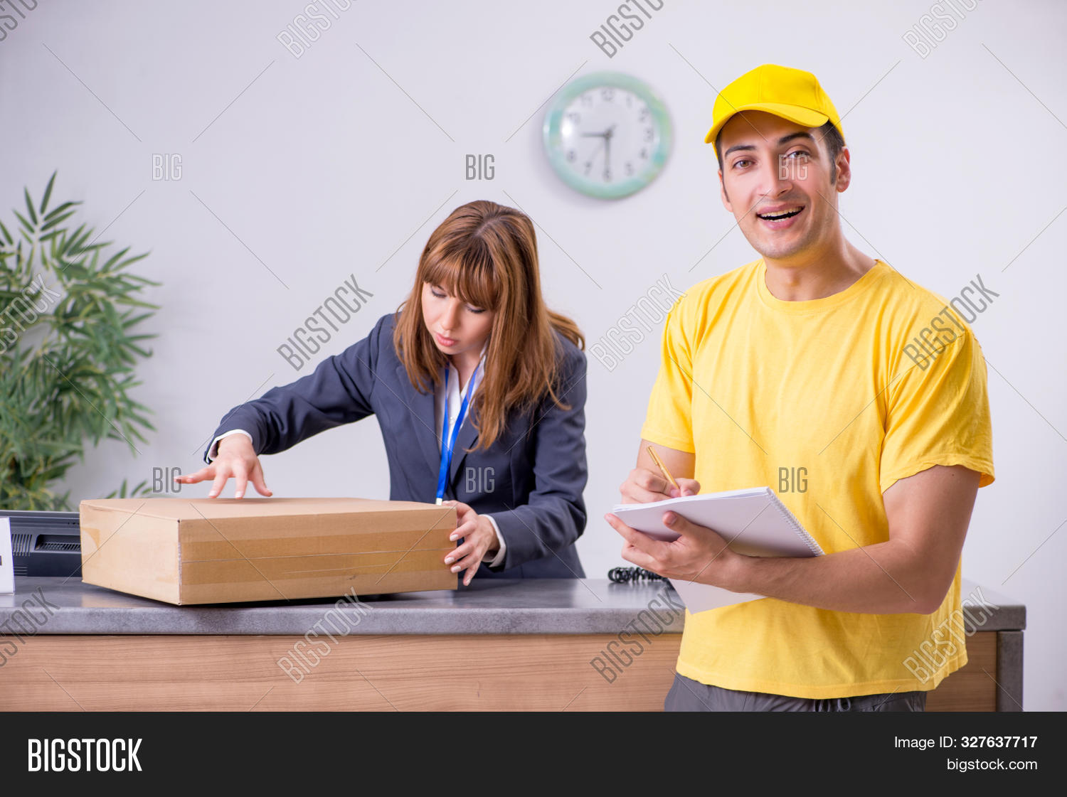 Young Male Courier Image & Photo (Free Trial) | Bigstock
