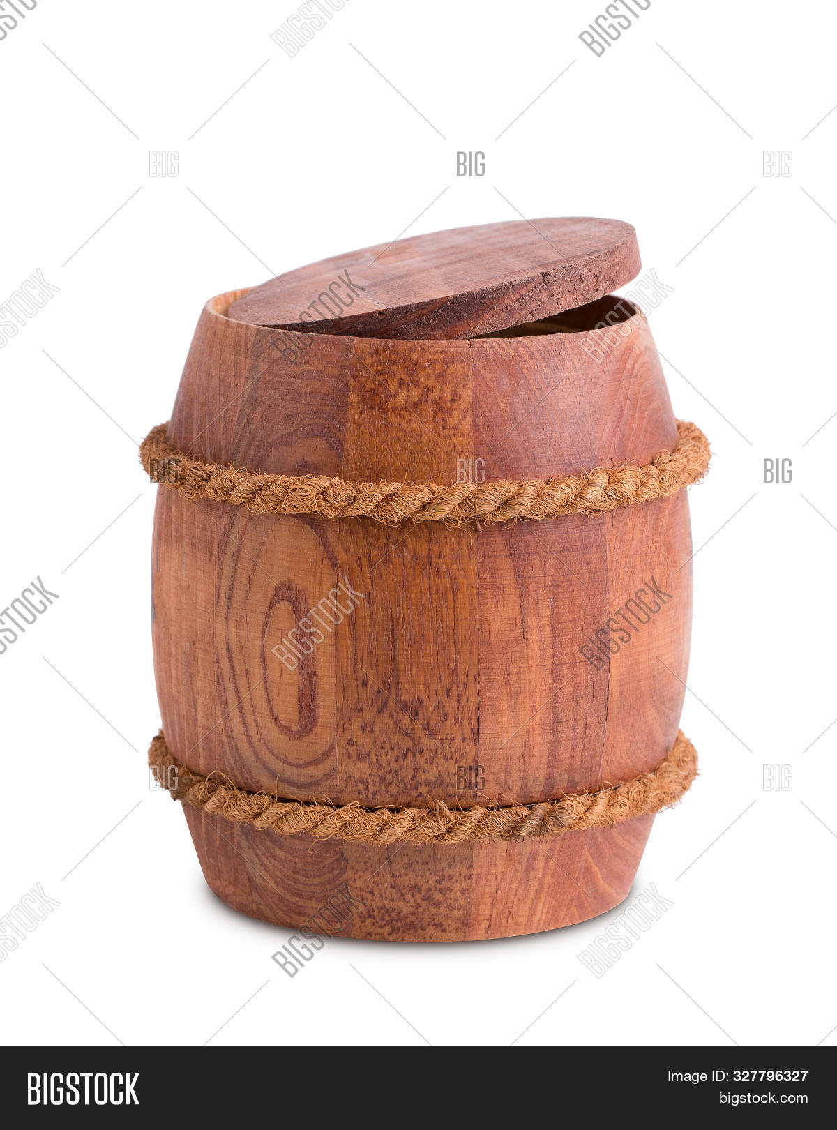 Wooden Barrel Isolate Image & Photo (Free Trial) | Bigstock