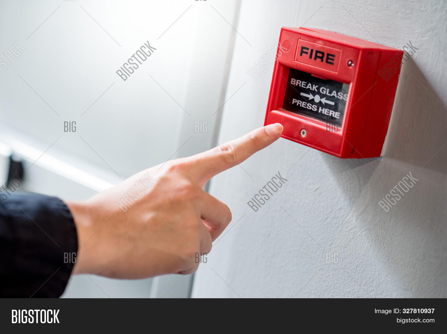 Male Hand Pointing Red Image & Photo (Free Trial) | Bigstock