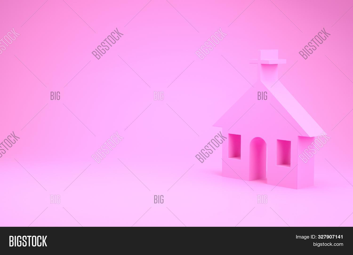 Pink Church Building Image & Photo (Free Trial) | Bigstock