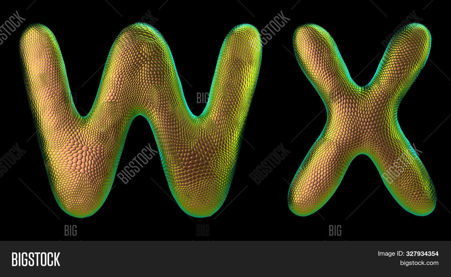 Letter Set W, X Made Image & Photo (Free Trial) | Bigstock