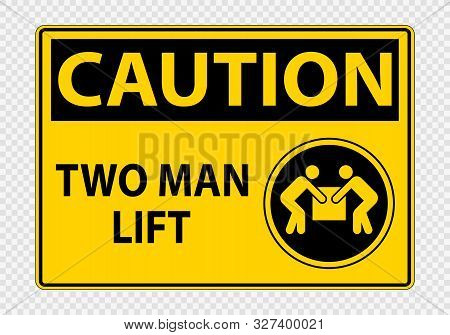 Two Man Lift Symbol Vector & Photo (Free Trial) | Bigstock